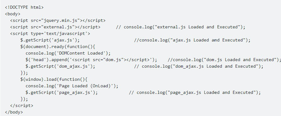 Khi nào thì HTML chạy JavaScript
