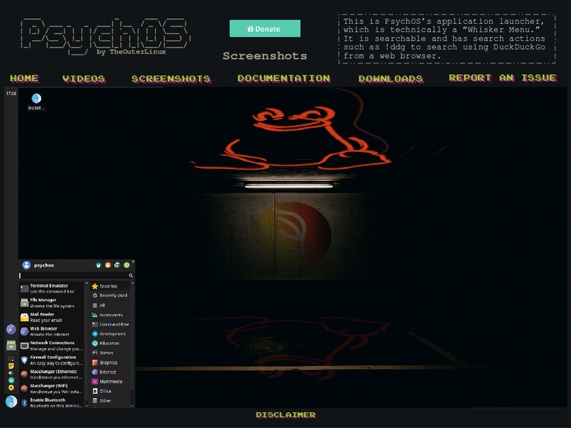 PSYCHOS: Phiên bản Linux với style "hoài cổ" dành cho PC đời trước